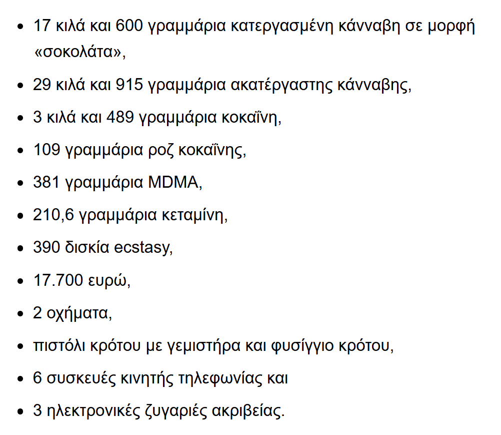 Ταρίφας μπουζουριάζεται με σχεδόν 50 κιλά ναρκωτικά στο ταξί